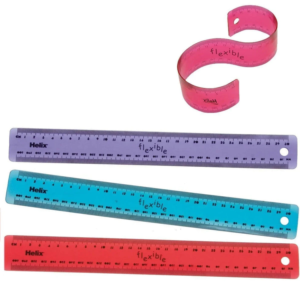 Helix Flexible Ruler - 30cm – The Bargain Corner
